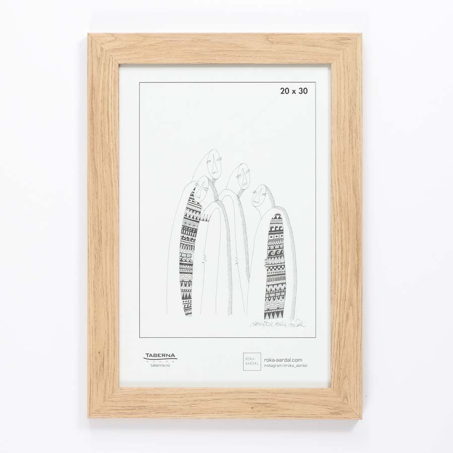 Bilderamme | Narvik Eik | Bred treramme | Elite Foto