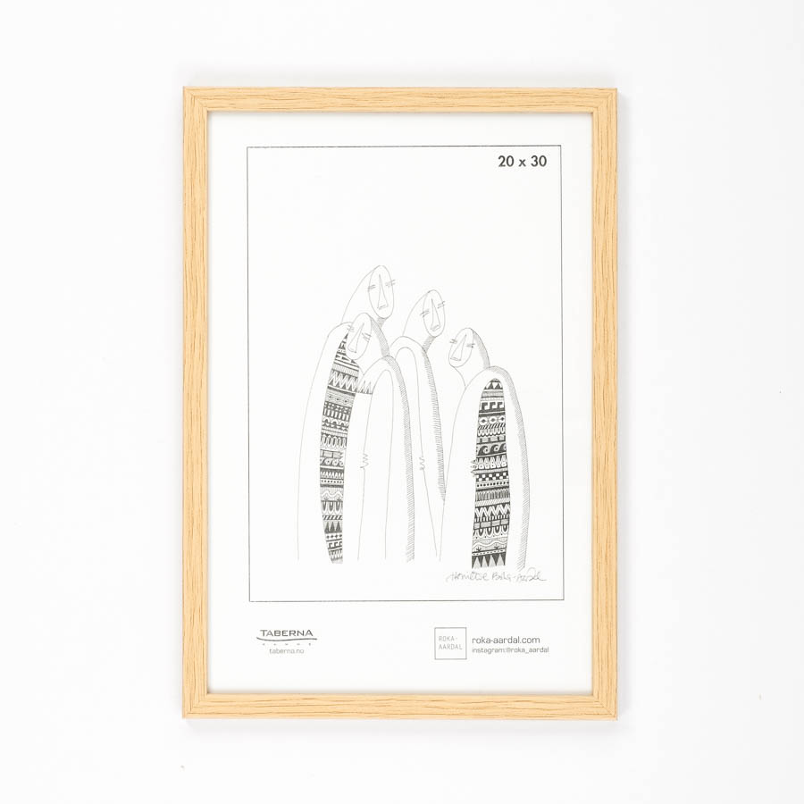 Bilderamme | Romslighet Eik | Smal treramme | Elite Foto | Elite Foto