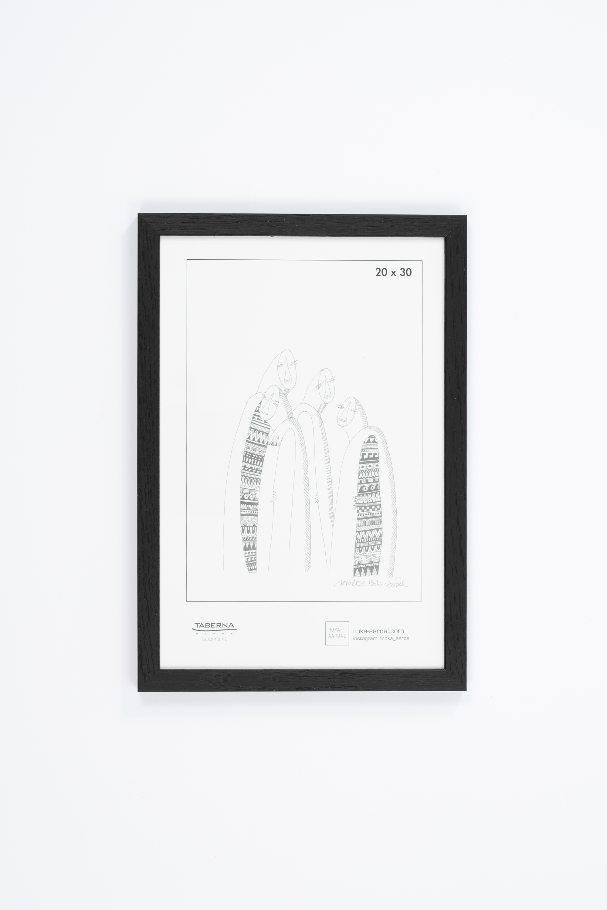 Ramme Vinstra sort eik | Elite Foto